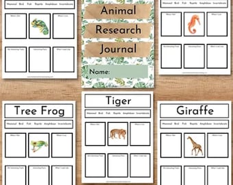 Zookeeper Animal Research Journal - Etsy
