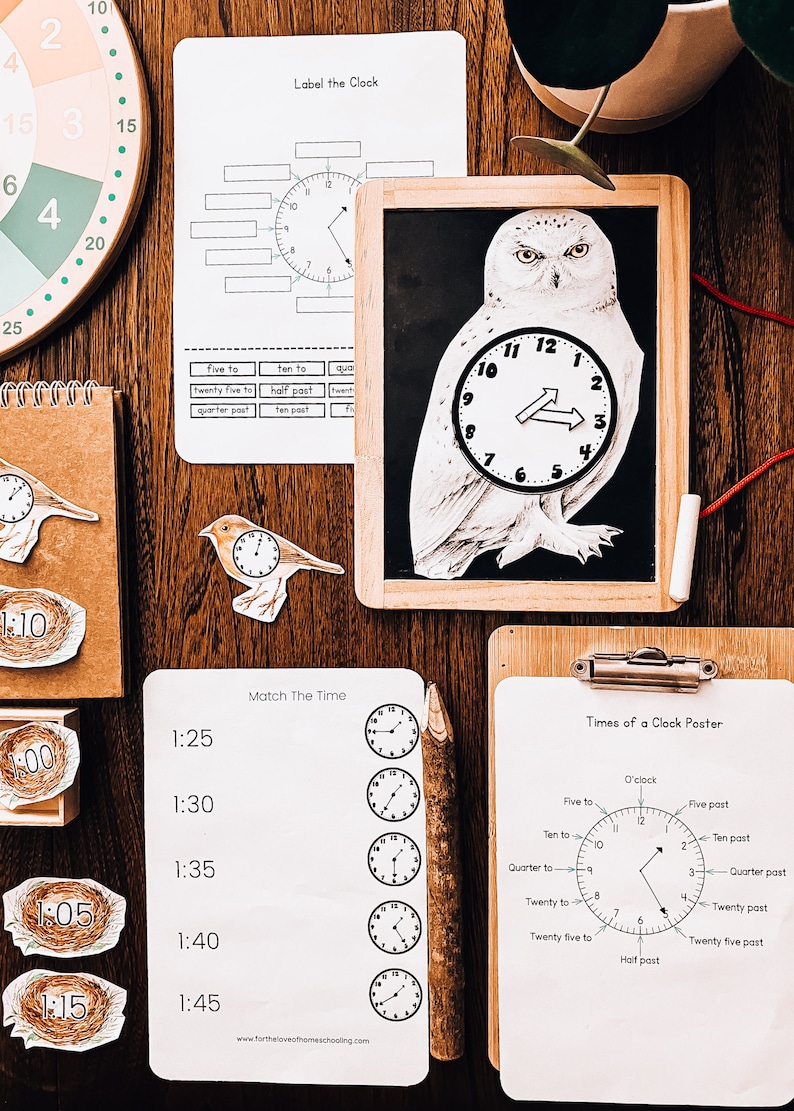 Telling Time Learning Pack - Etsy