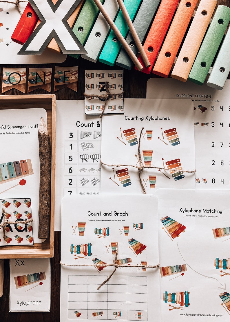 X is for Xylophone Early Learning Pack - Etsy