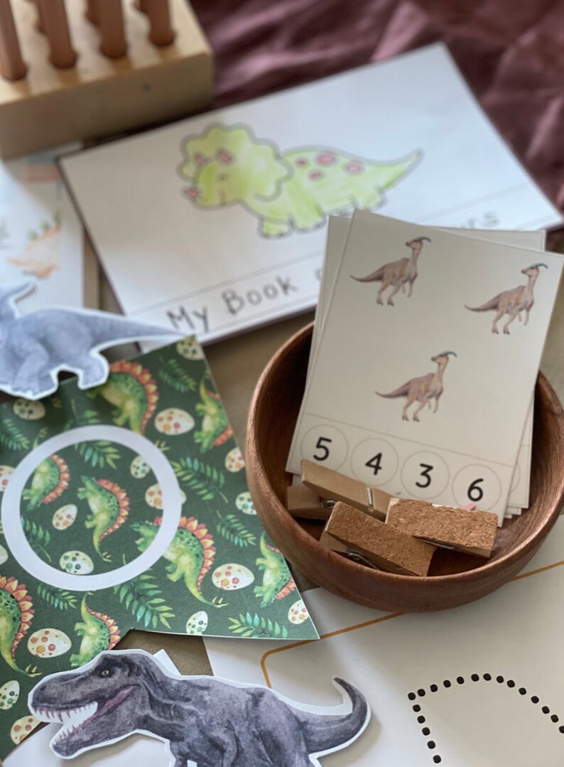 D is for Dinosaur Early Learning Pack - Etsy