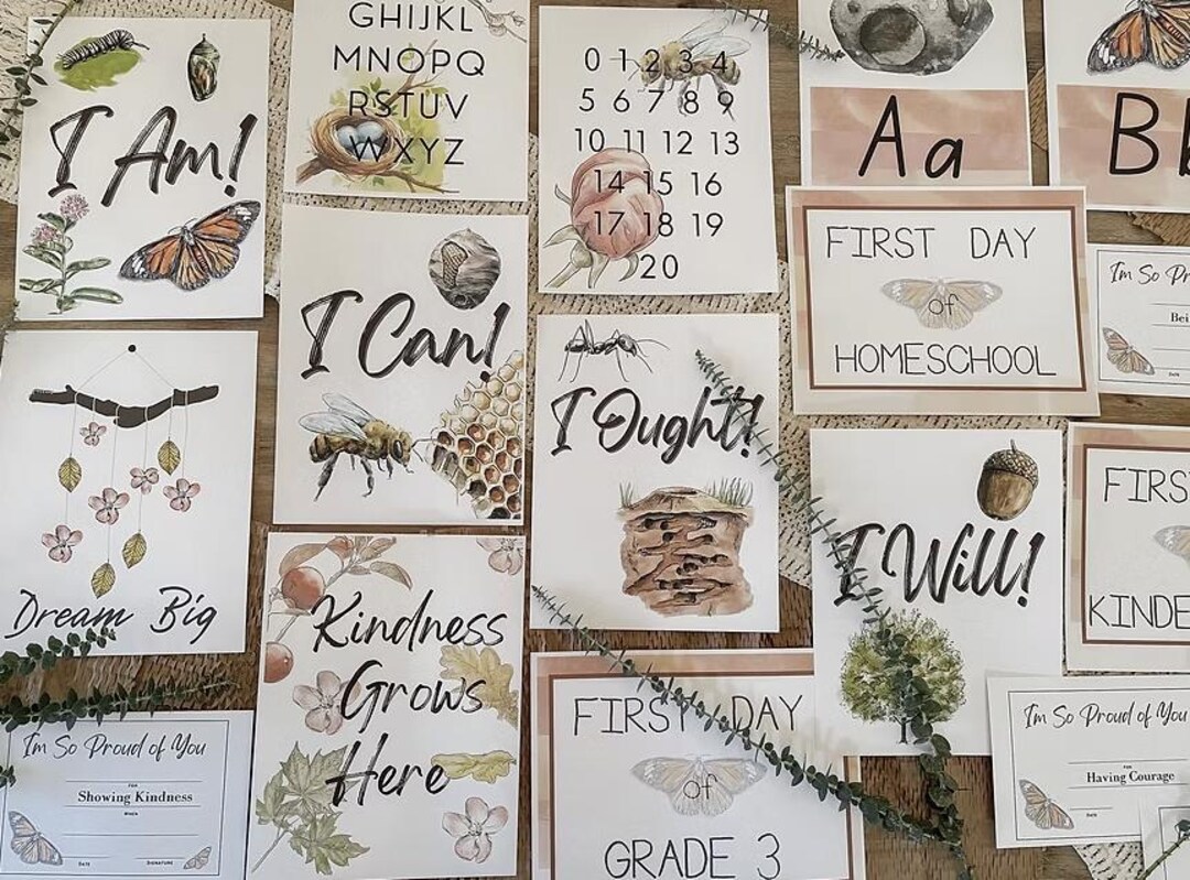 Nature Classroom Poster Pack - Etsy