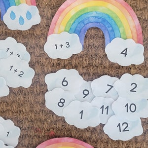 Rainbow Math Pack - Etsy