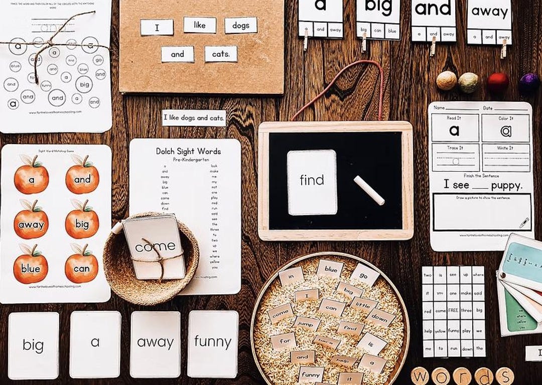 Prekinder Dolch Sight Word Pack - Etsy