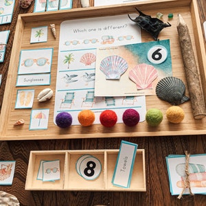 A Day at the Beach Tot School Pack - Etsy