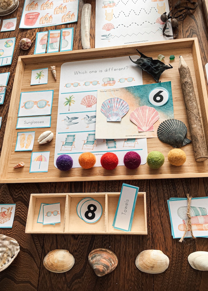 A Day at the Beach Tot School Pack - Etsy