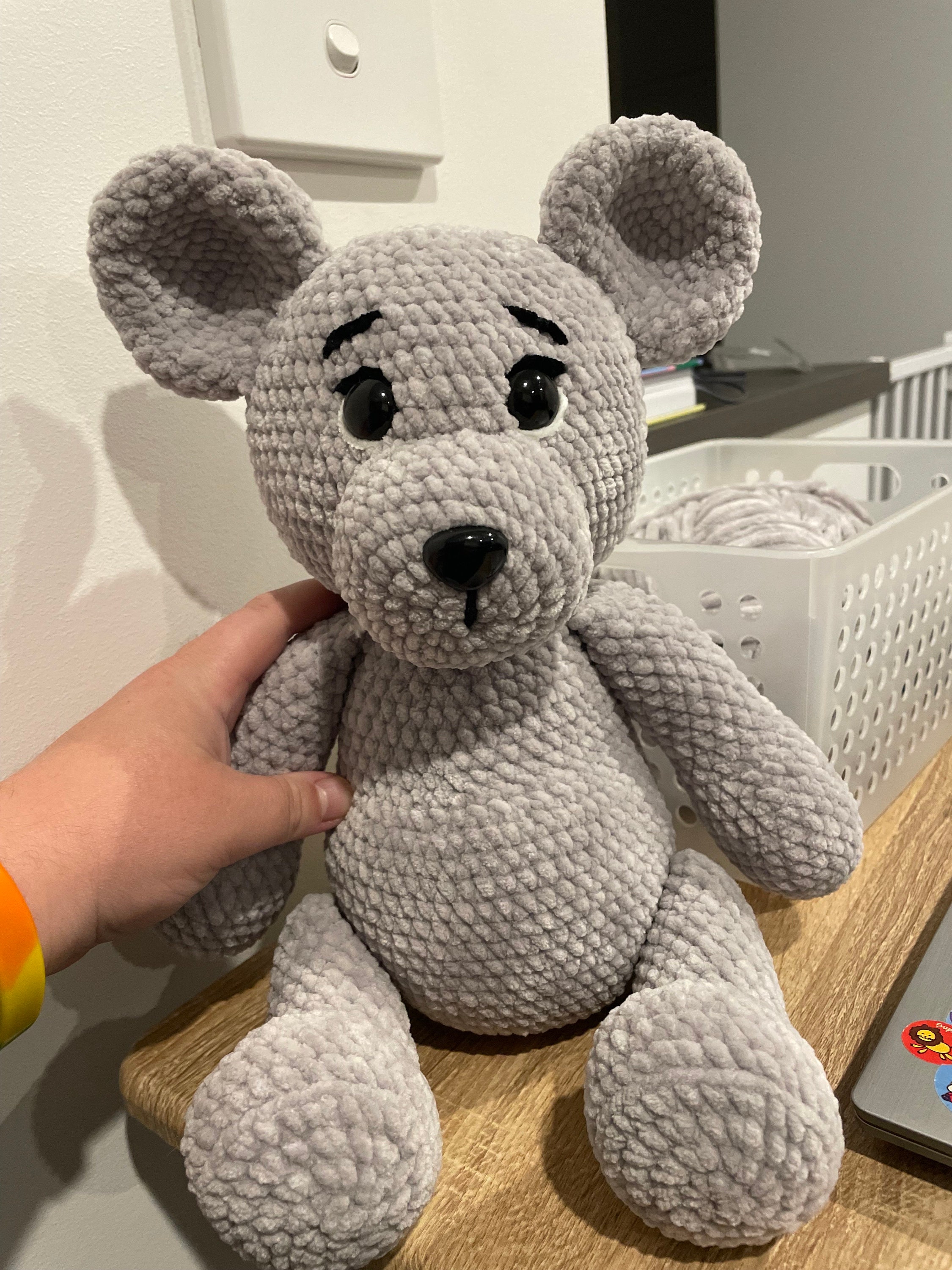 Cute Low Sew Crochet Teddy Bear Pattern (sew Muzzle & Ears) - Etsy