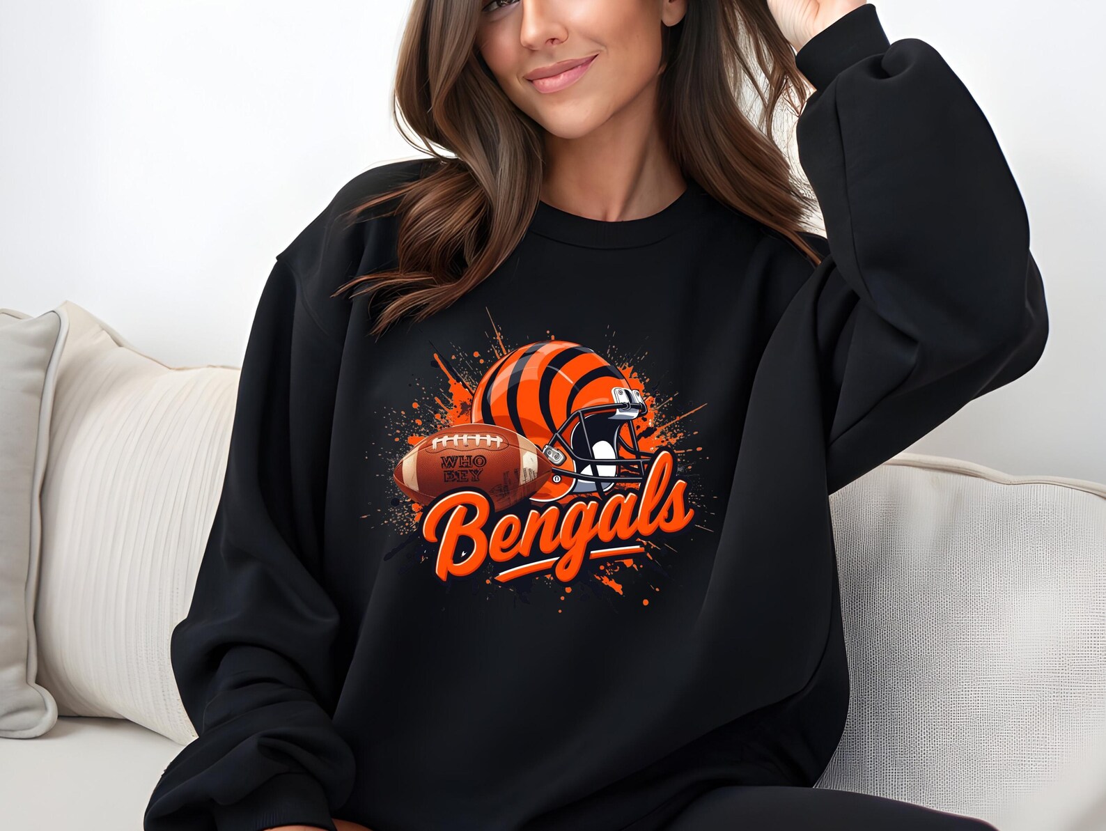 NFL Bengals Digital Print | Cincinnati Football Helmet Wall Art ...