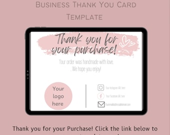 Editable Pink Aesthetic Business Card Pink Business Card - Etsy