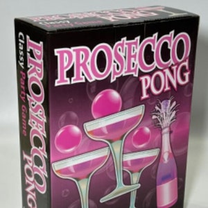 Prosecco Pong 14pc Set 12 Cups 2 Balls Party Game - Etsy