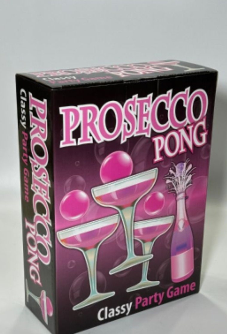 Prosecco Pong 14pc Set 12 Cups 2 Balls Party Game - Etsy