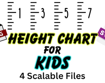 Height Chart for Kids, Height Chart, Kids Height Chart, Kids Measuring ...