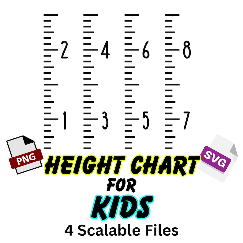 Growth Chart, Kids Height Chart, Kids Measuring Height Chart - Etsy