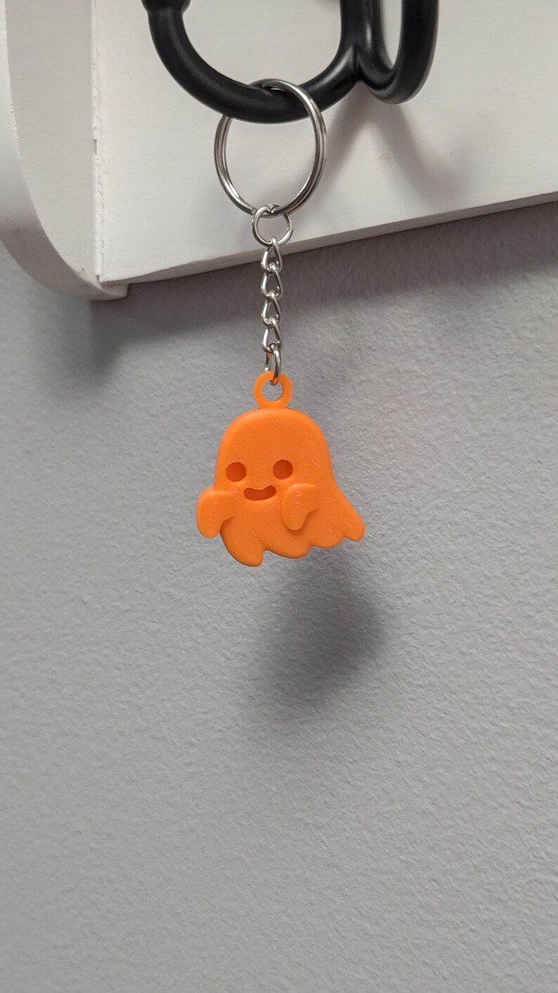 3D Printed Halloween Ghost Key Chain - Etsy