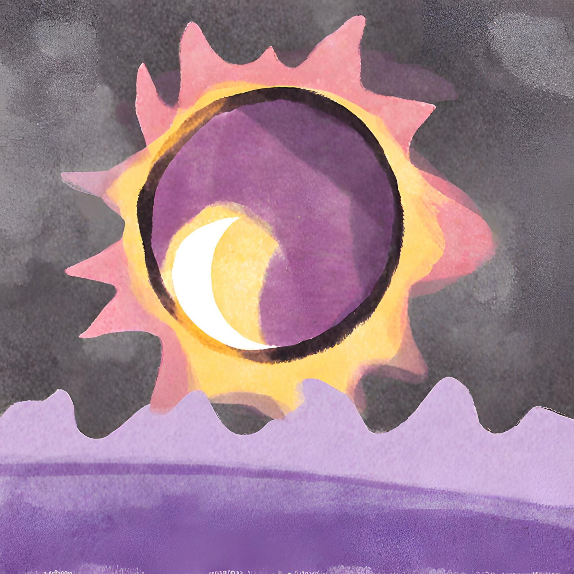 Digital Solar Eclipse Themed Printable Artwork Freeze Time Digital ...
