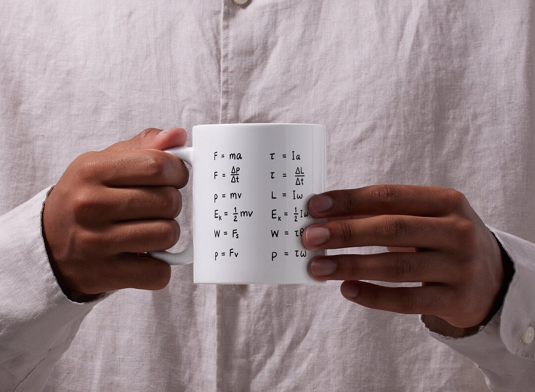 Physics Equations Mug 11 Oz | Physics Gift, Science Mug, Quantum ...