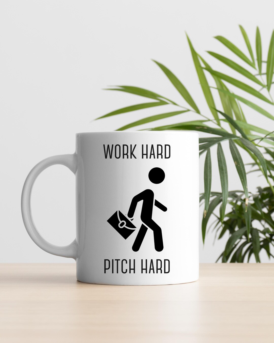 Work Hard Pitch Hard Mug 11 Oz | Sales Gift, Salesman Mug, Gift for ...