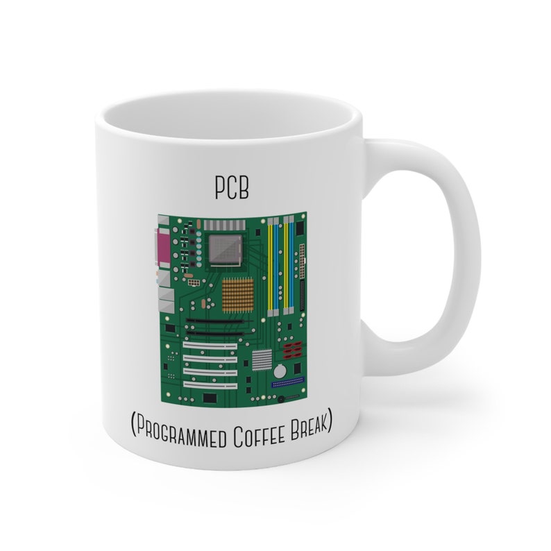 Funny PCB Mug, Arduino, PCB, Programming Mug, Printed Circuit Board ...