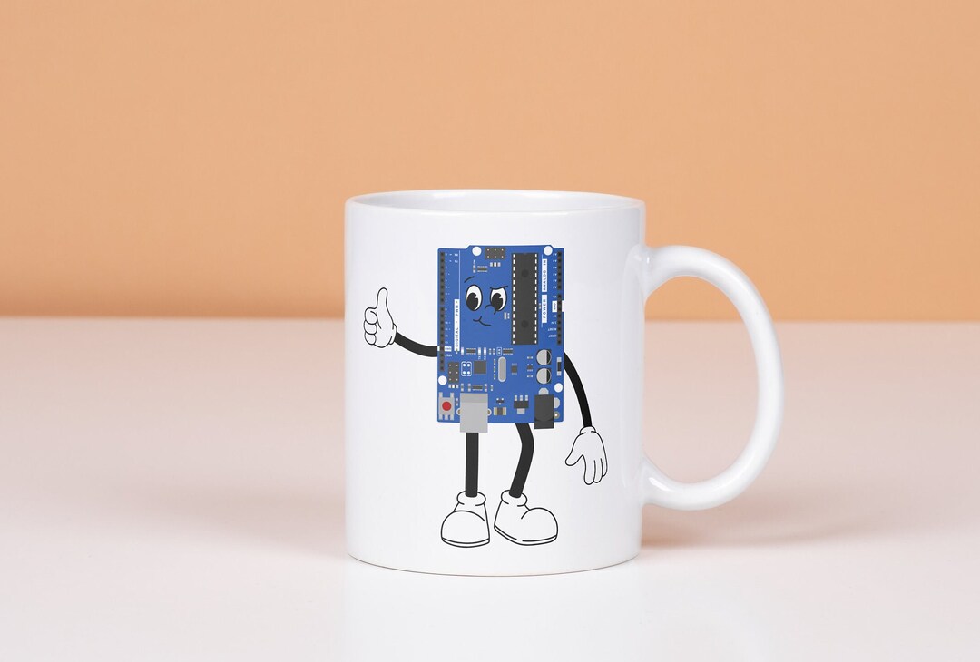 Retro Arduino Character Mug Pcb Mug Pcb T Arduino T Software
