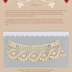 Historical Scalloped Crochet Lace PDF Pattern: Beginner to Intermediate ...