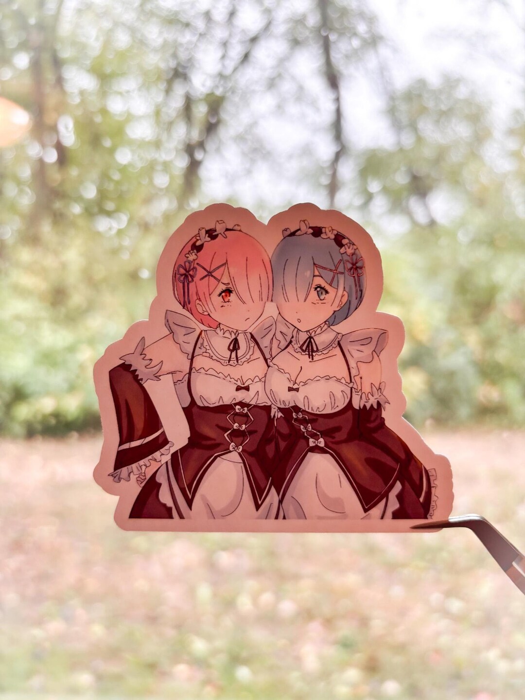 Rem and Ram Re:zero Sticker - Etsy