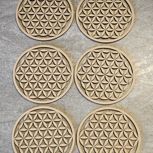 MDF Coasters Set 6 - Etsy