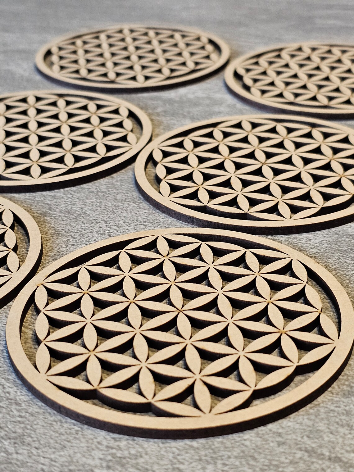 MDF Coasters Set 6 - Etsy