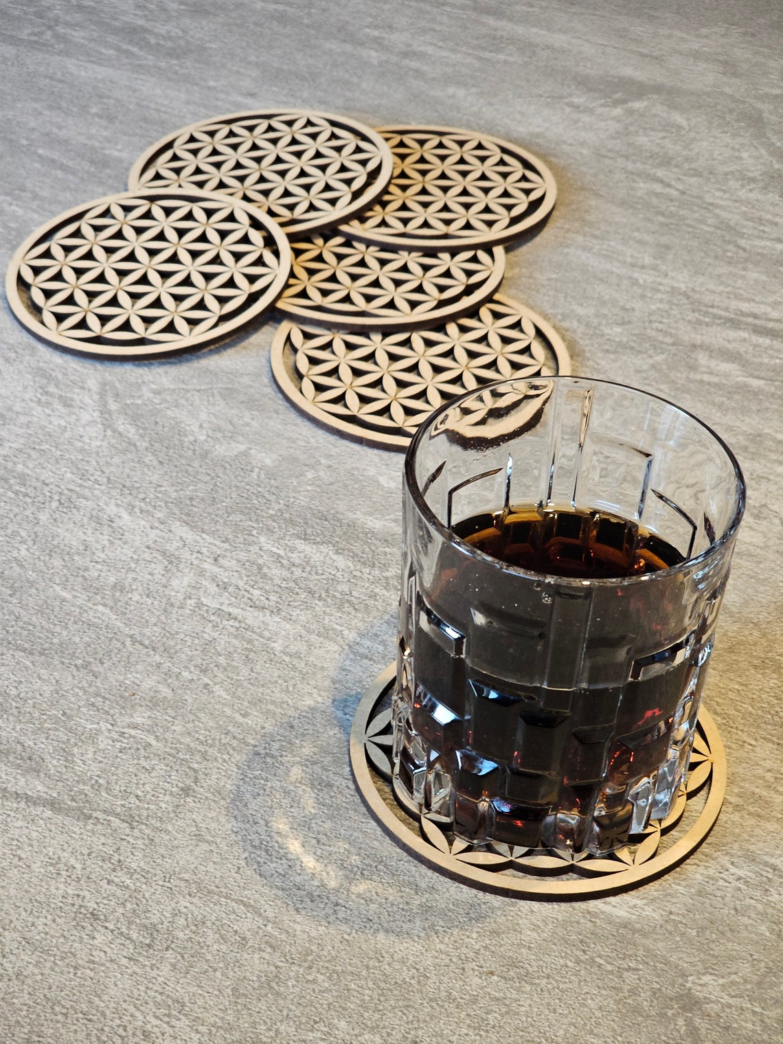 MDF Coasters Set 6 - Etsy