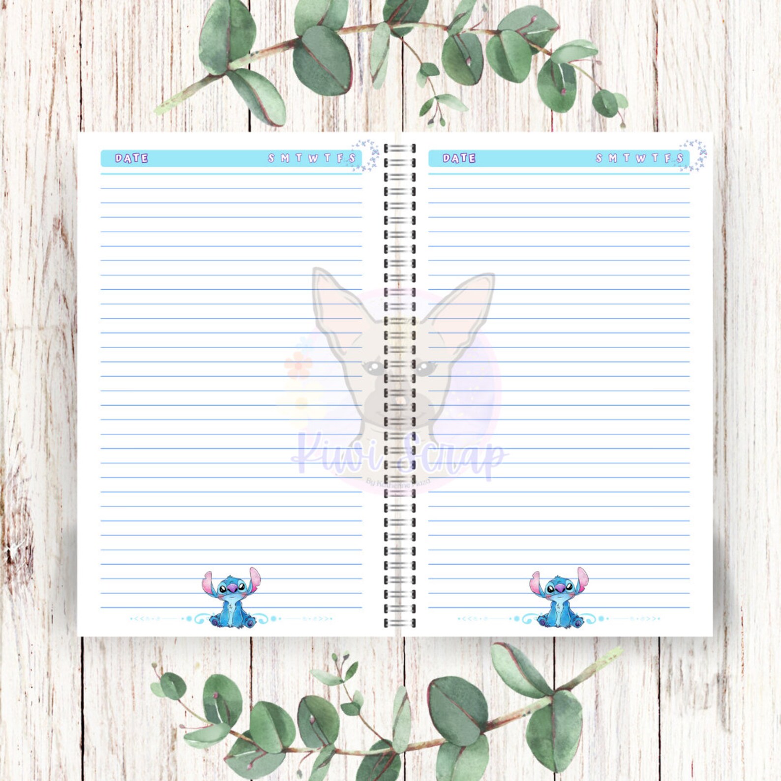 Stitch Spiral Notebook - Etsy