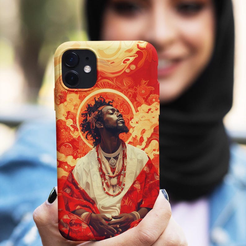 Orisha Shango iPhone Case: Thunder God Art, Protective Dual Layer - Etsy