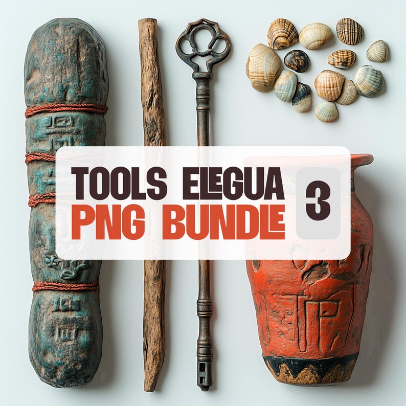 Elegua Tools PNG Clipart Bundle: Hand-drawn Orisha Graphics (digital ...