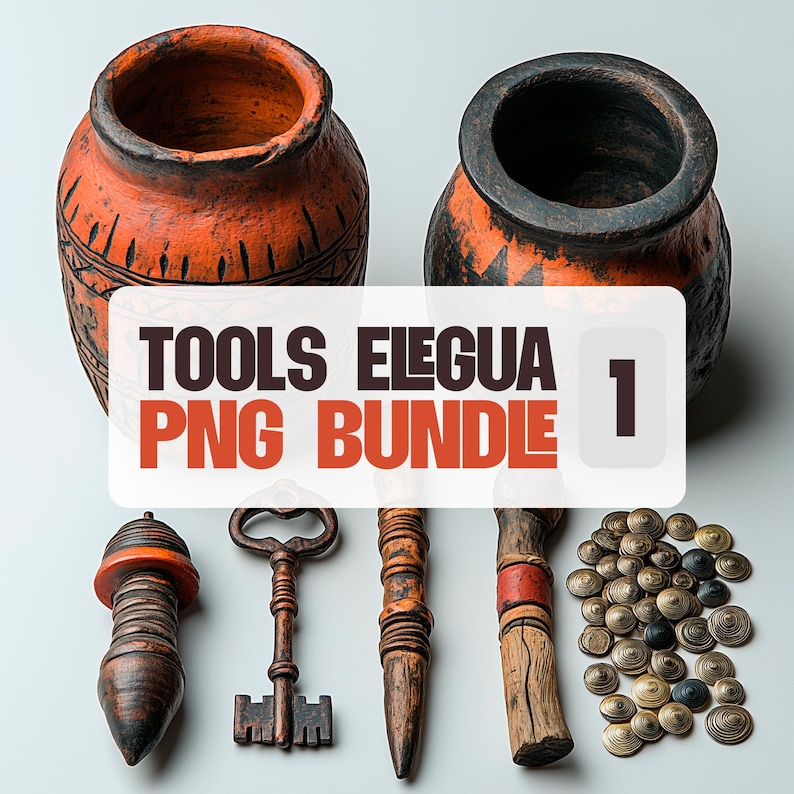 Elegua Tools PNG Clipart Bundle • Yoruba Orisha Digital Graphics ...