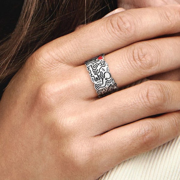 Pandora Keith Haring Ring - Etsy