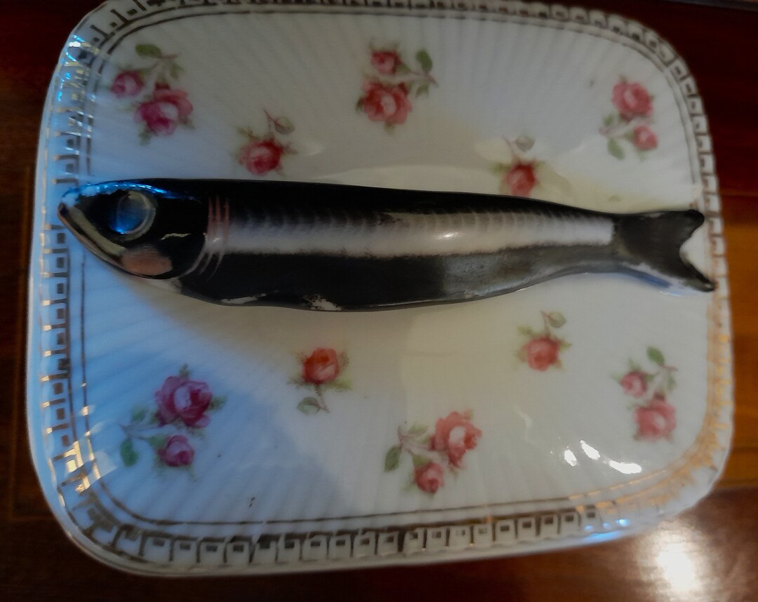 Victorian Floral Decorated European Porcelain Sardine Table Serving ...