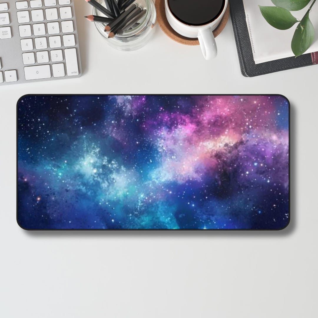 Celestial Deskmat, Night Galaxy Desk Mat, Dreamy Desk Mat, Computer ...