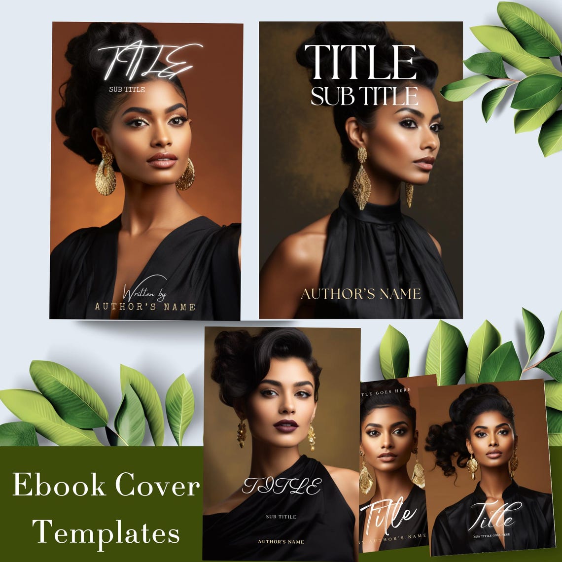 Editable Ebook and Book Cover Page Templates, Luxury Ebook Cover Pages ...