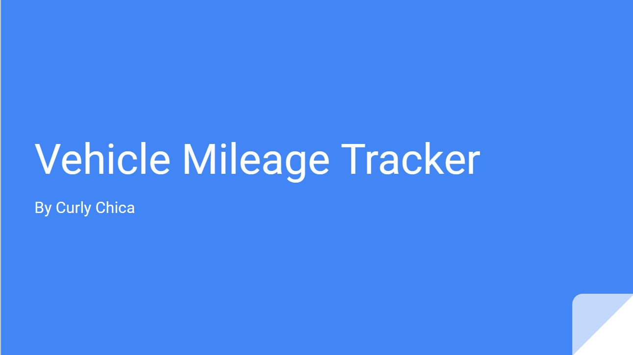 Vehicle Mileage Tracker - Etsy