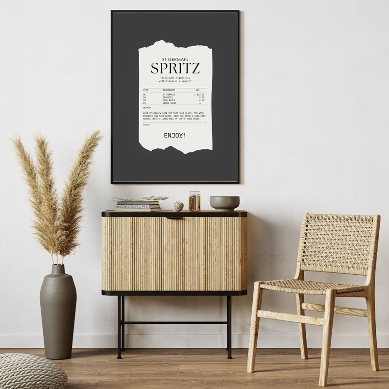 St-germain Receipt Poster - Etsy