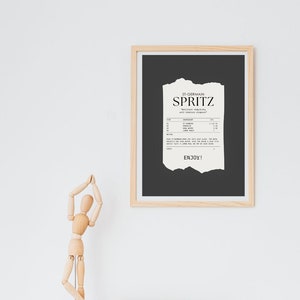 St-germain Receipt Poster - Etsy