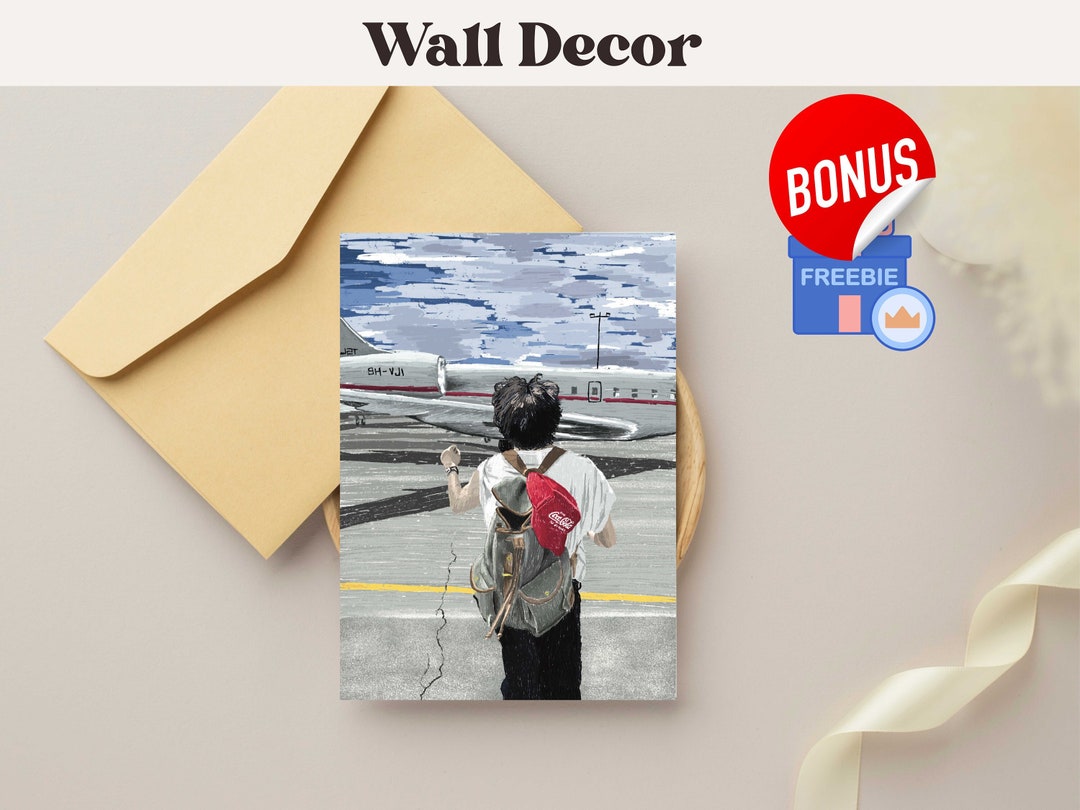 BTS V Taehyung Tae Fanart A6 Art Print Gifts KPOP BTS Postcard Merch ...