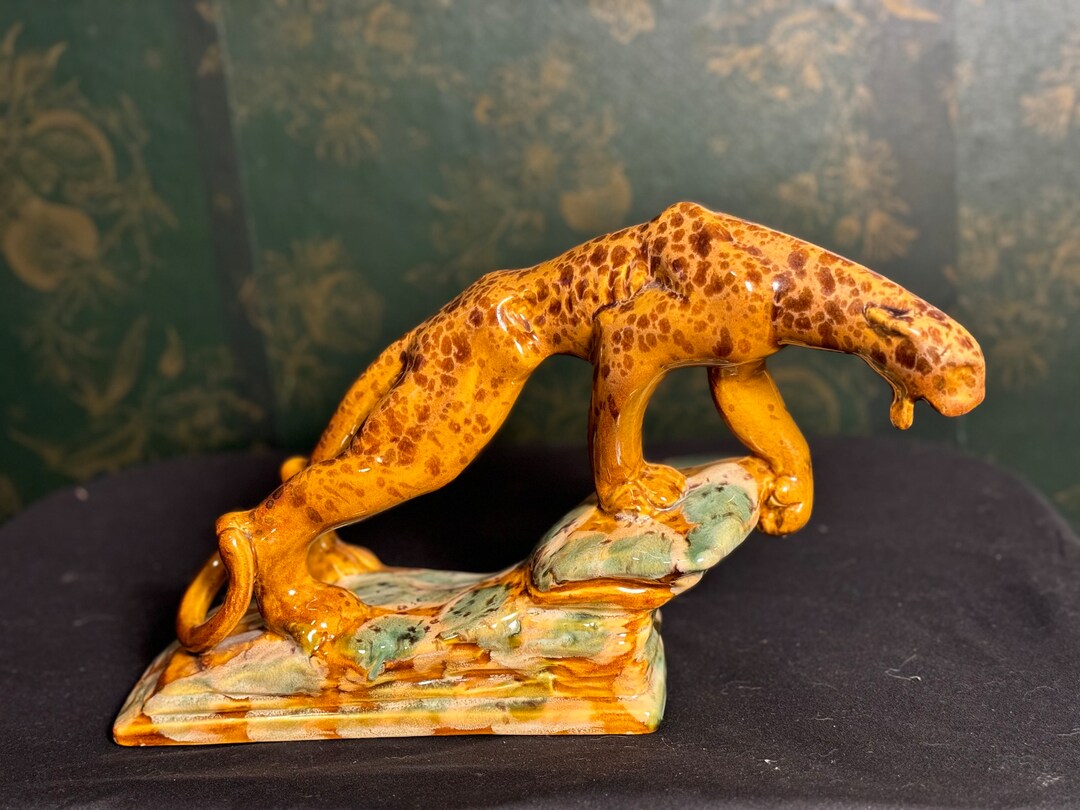 Vintage MCM Royal Haeger Leopard/cheetah Ceramic Figurine - Etsy