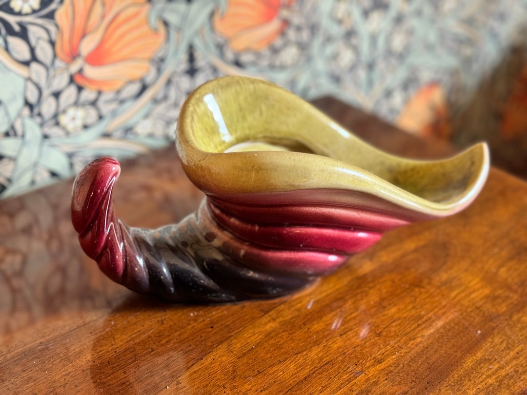 Vintage MCM Hull Cornucopia Ceramic Planter 1964 - Etsy