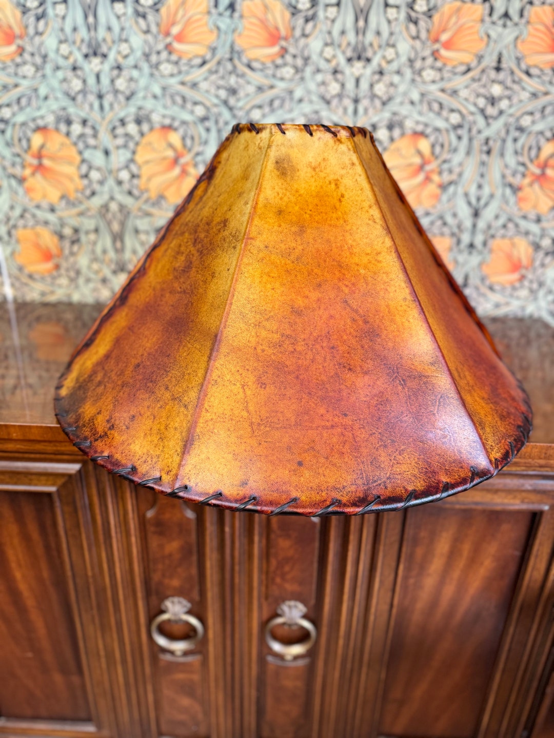 Large 2ft Wide Rustic Vintage Animal Rawhide Lamp Shade Made in Mexico ...