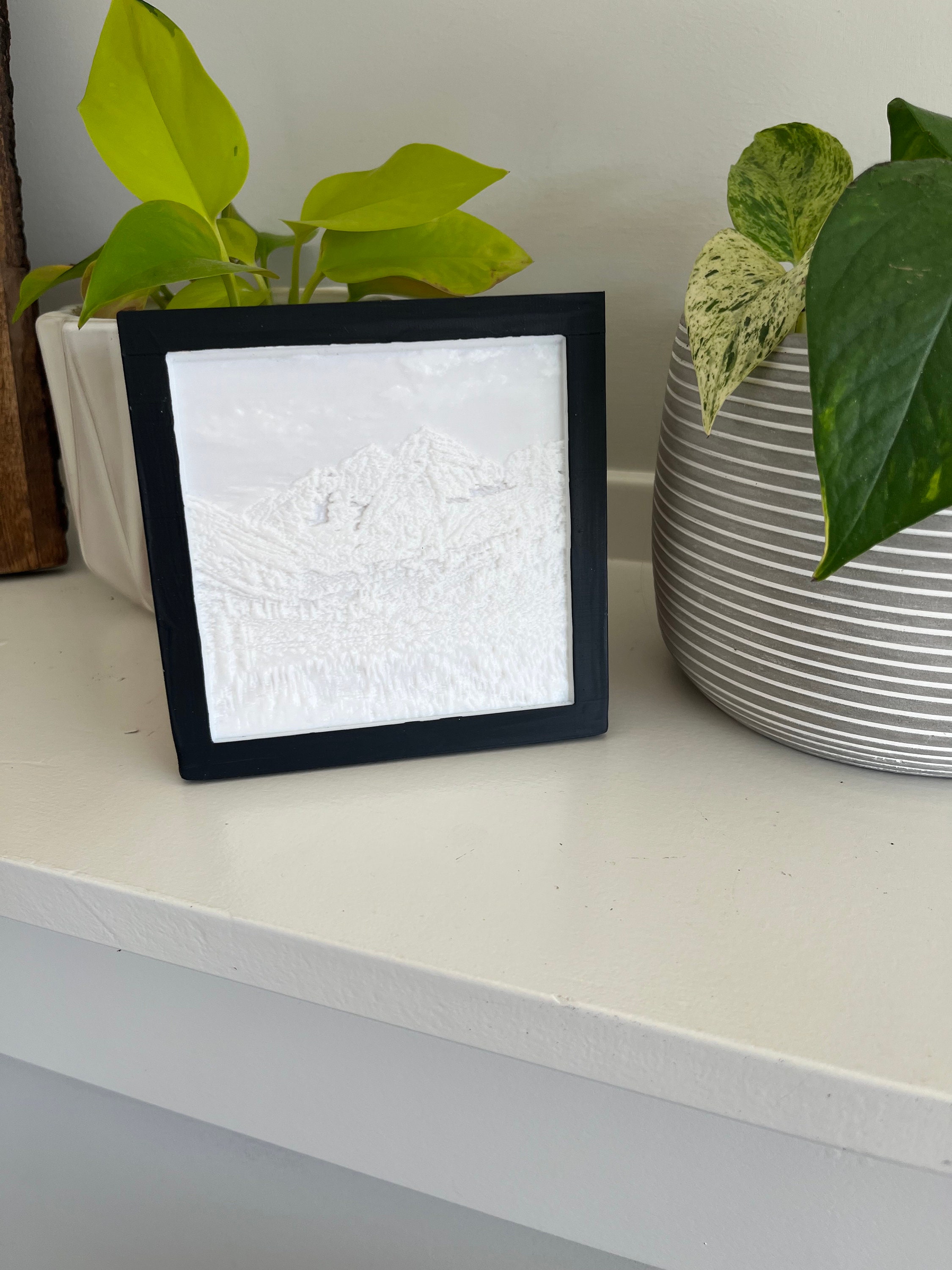 Custom Lithophane 3D Print Shadow Box Personalized Framed Photo With ...