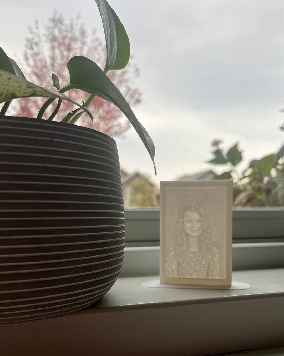 Custom 3D Printed Lithophane Keepsake, Personalized Photo Display, Gift ...