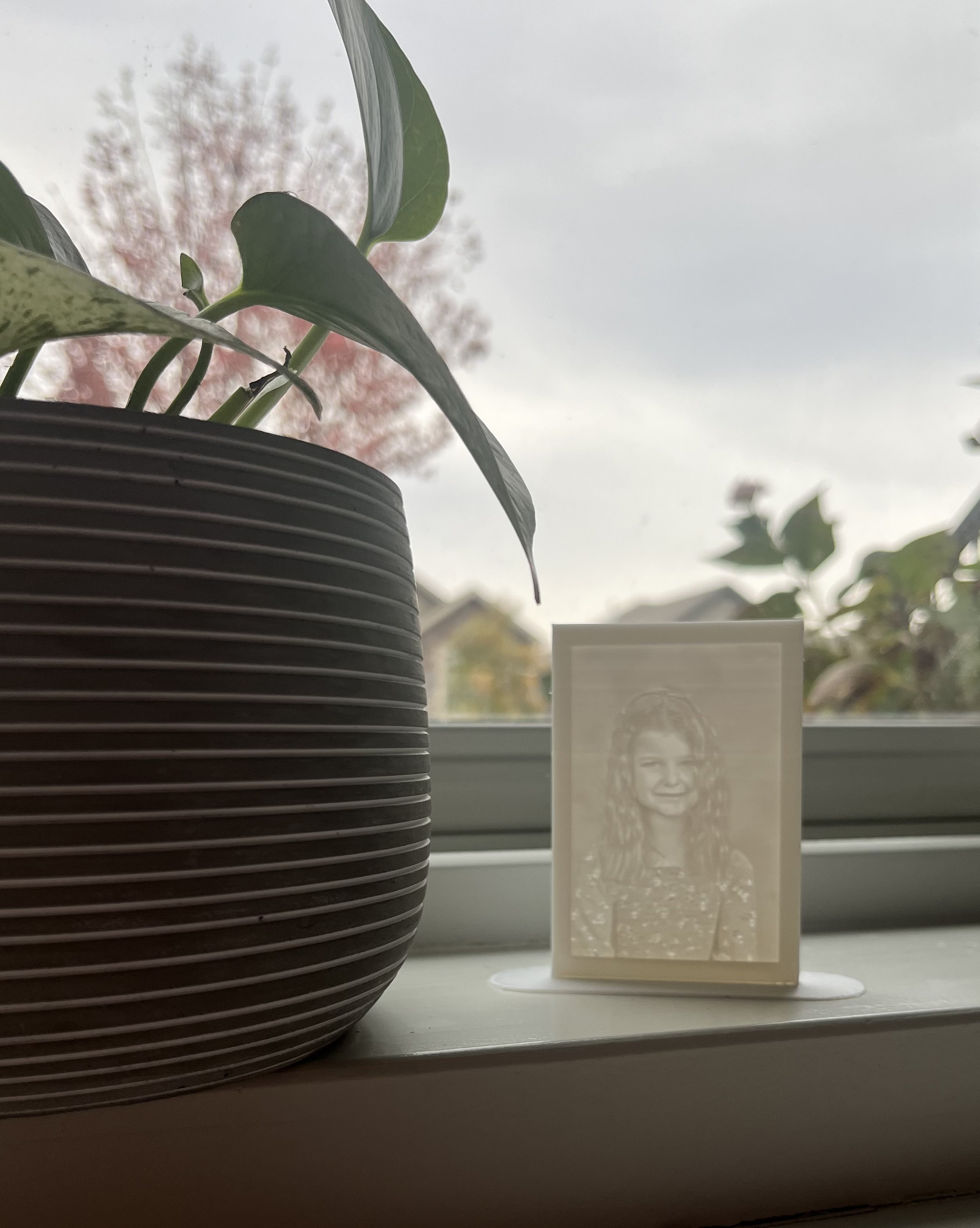 Custom 3D Printed Lithophane Keepsake, Personalized Photo Display, Gift ...