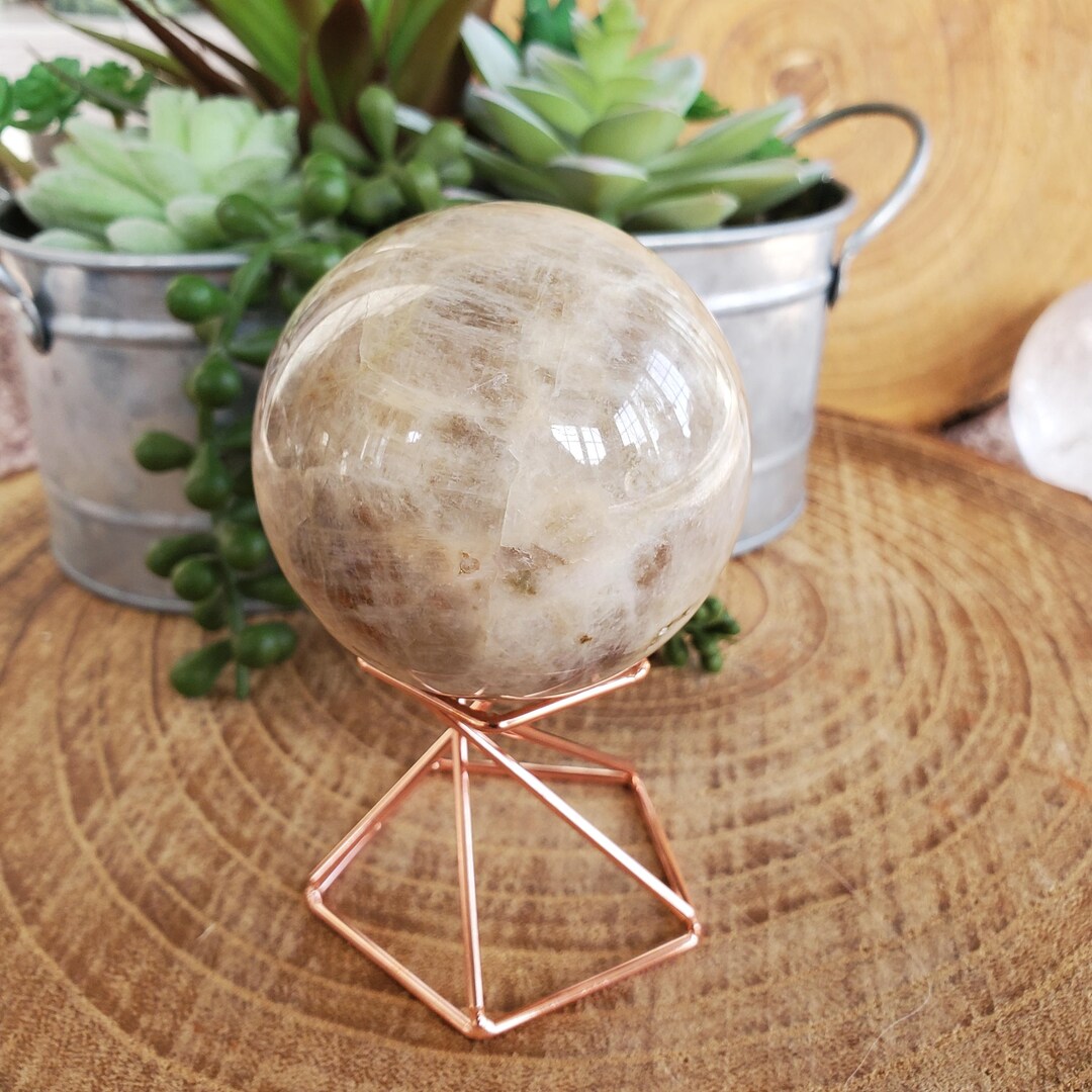 Moonstone Sphere, Moonstone Crystal, Moonstone Gift, Good Fortune, Safe ...