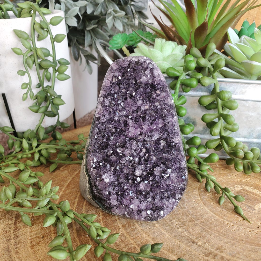 Amethyst Geode Cluster, Deep Purple Amethyst, Stunning Amethyst With ...