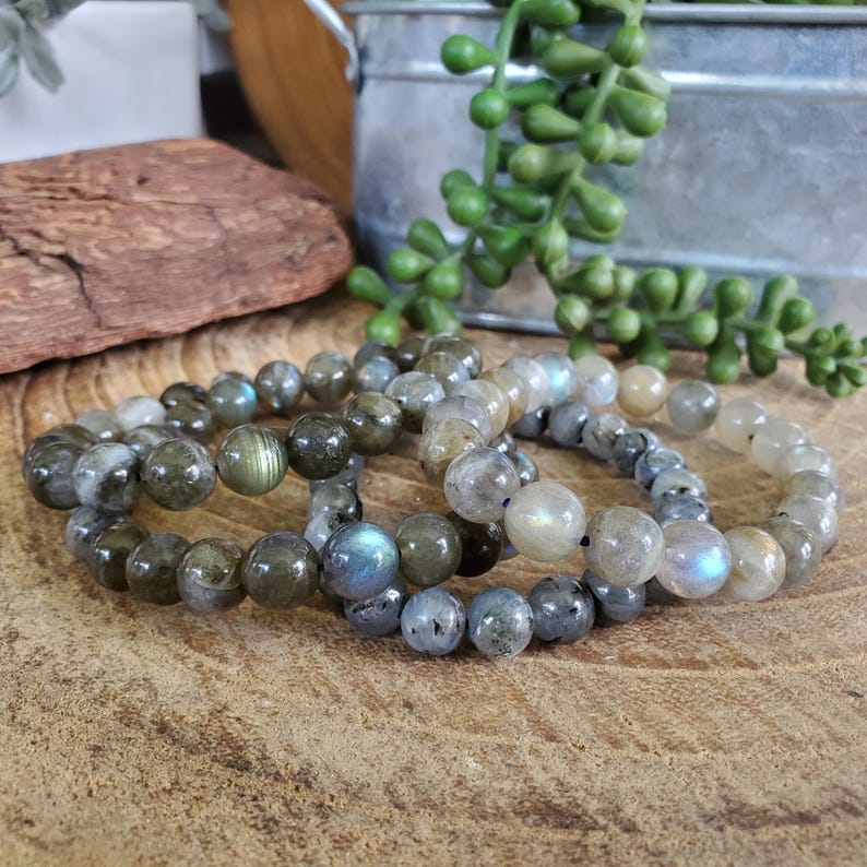 Labradorite Bracelet, Pretty Flash Labradorite, Lab Beaded Bracelets ...