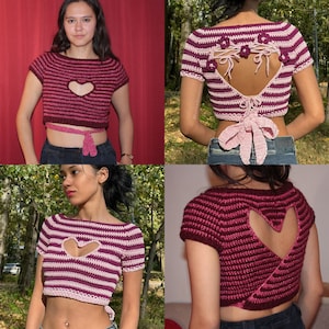 Heartee Top Crochet Pattern - Etsy