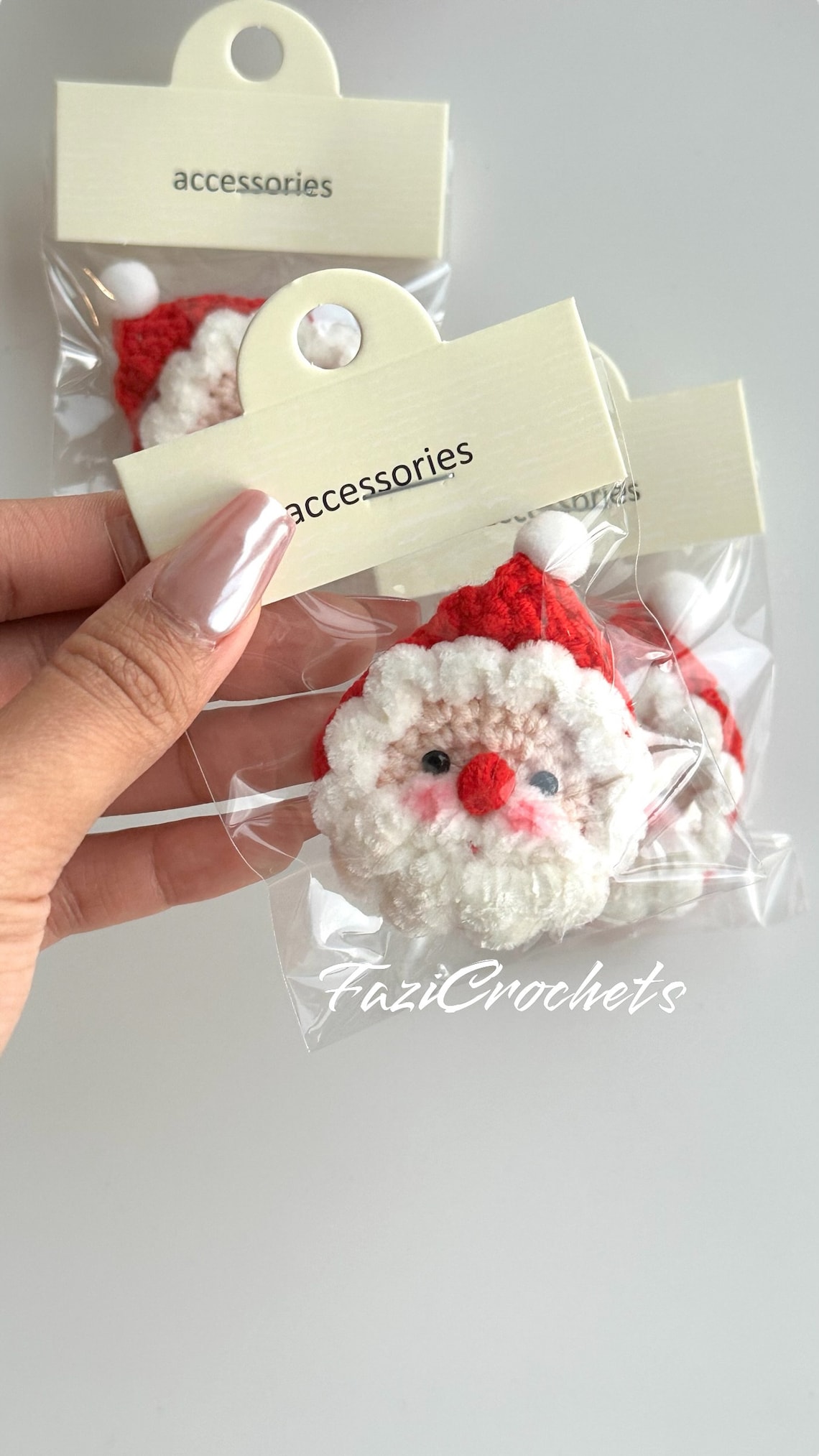 Crochet Santa Claus Pin - Etsy